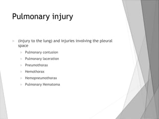 Pulmonary trauma | PPT
