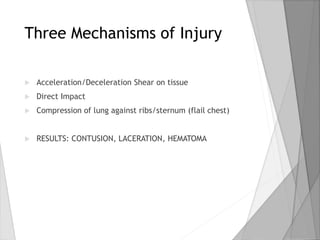 Pulmonary trauma | PPTX