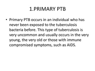 Pulmonary tuberculosis | PPT
