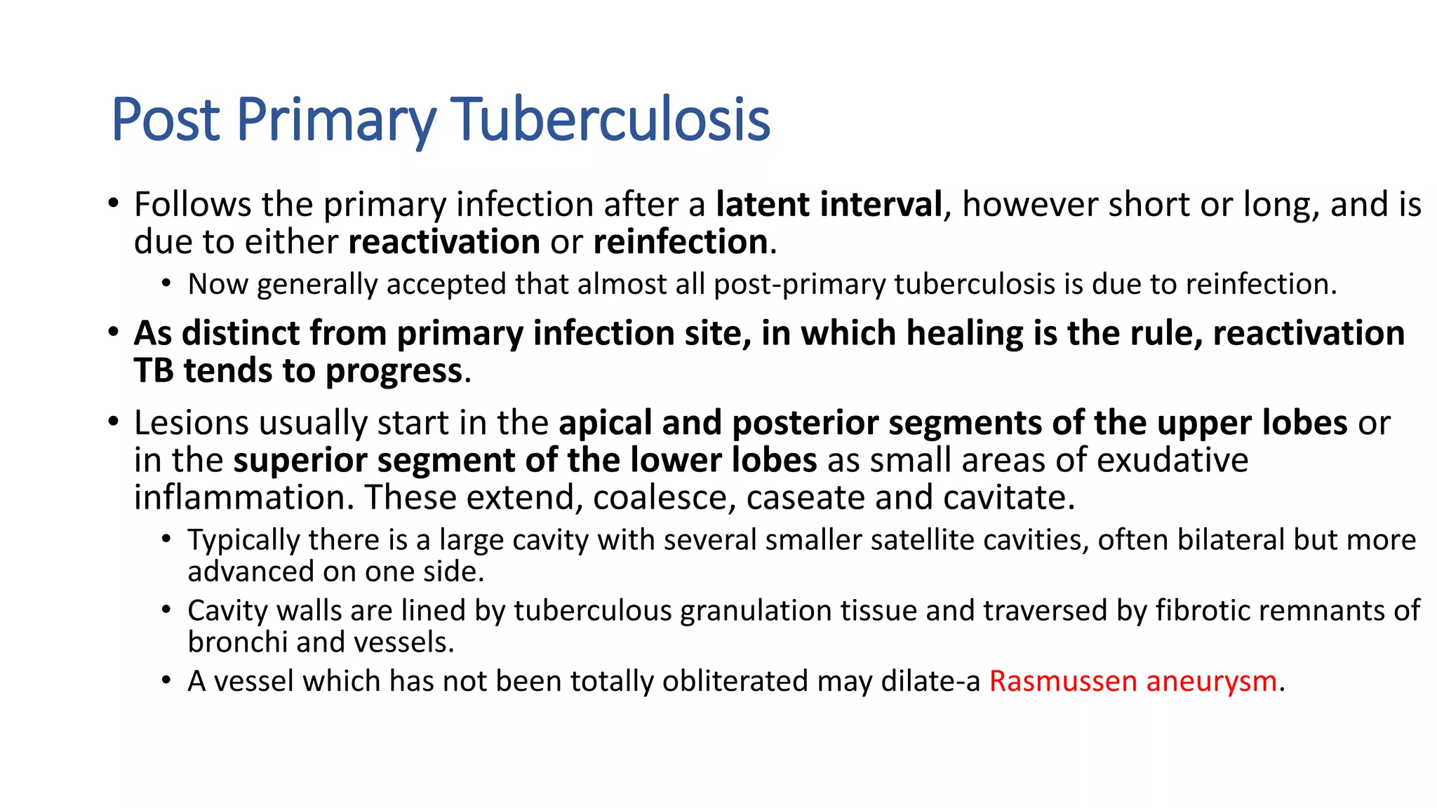 Pulmonary tuberculosis | PPTX