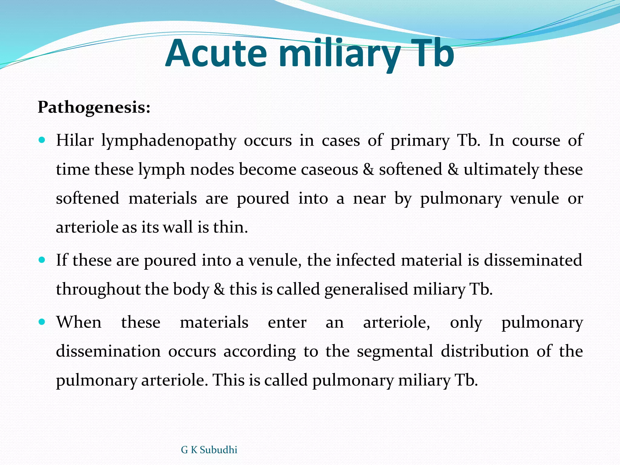 Pulmonary tuberculosis | PPTX