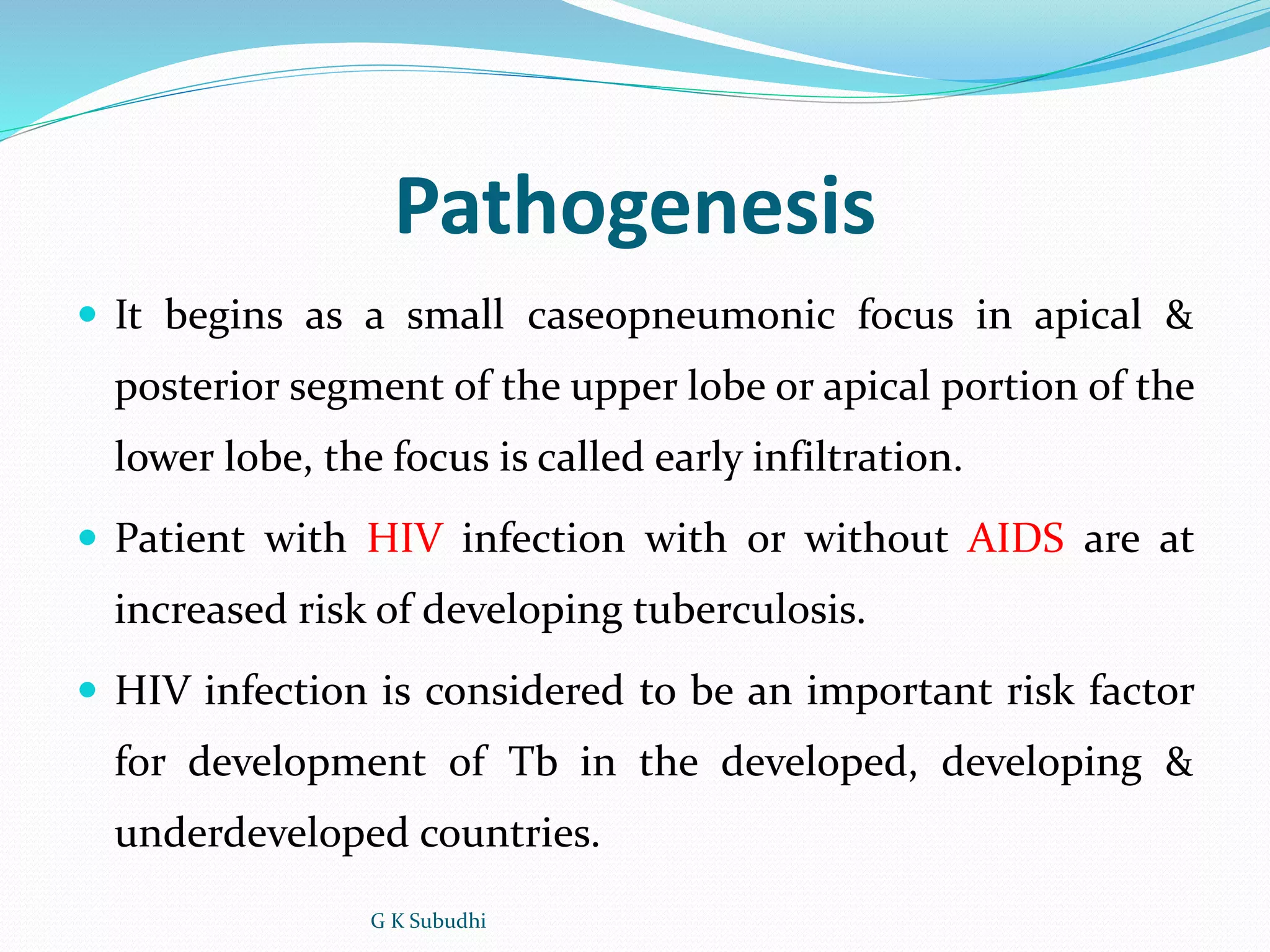 Pulmonary tuberculosis | PPTX