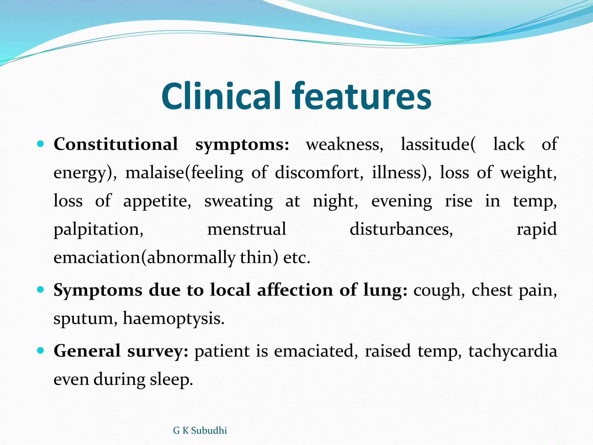 Pulmonary tuberculosis | PPTX