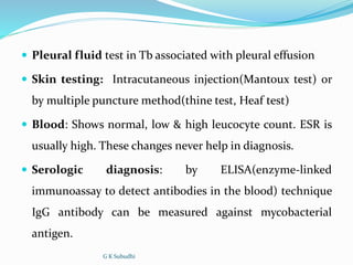 Pulmonary tuberculosis | PPTX
