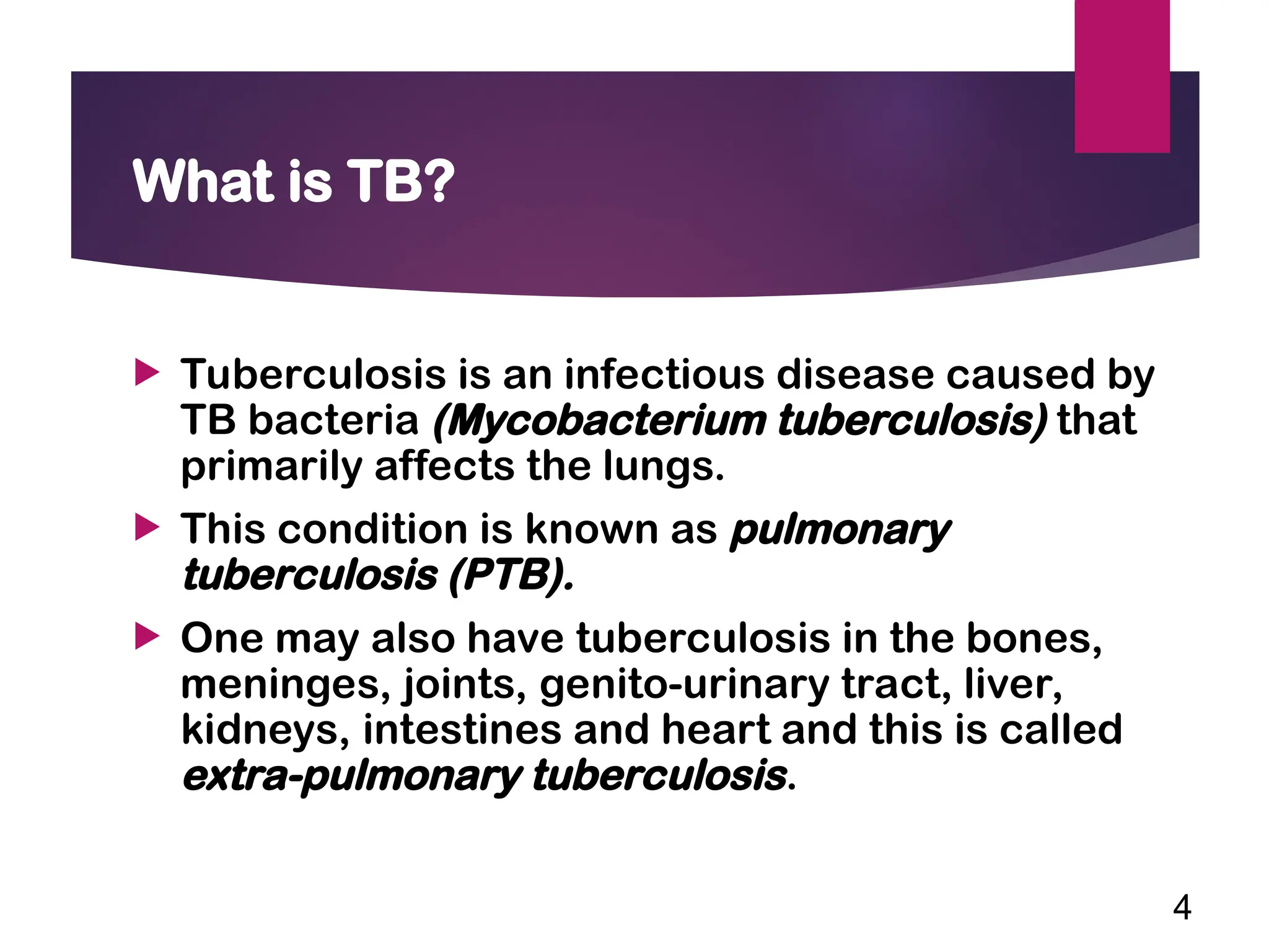 Pulmonary Tuberculosis signs and symptoms | PPT
