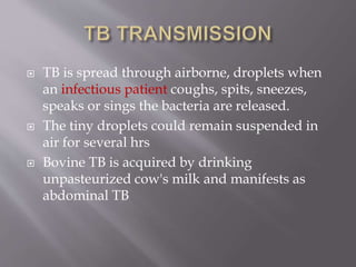 PULMONARY TUBERCULOSIS (1).pptx for students | PPT | Free Download