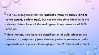 Pulmonary tuberculosis: A Radiology Perspective | PPTX