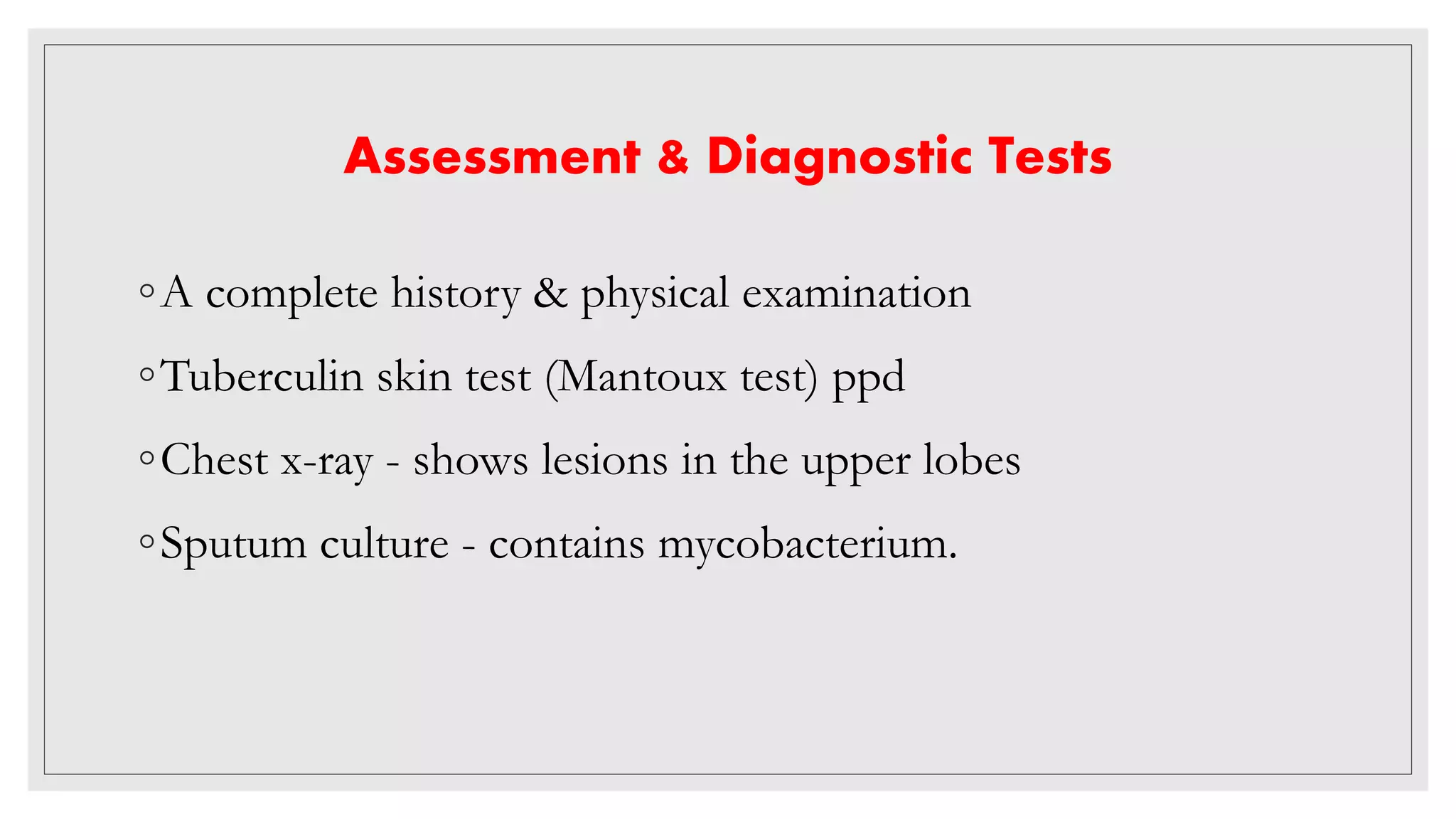 Pulmonary tuberculosis (tb), | PPTX