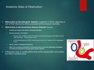 PULMONARY VENOUS ANOMALIES by Dr reyaz fayaz | PPTX