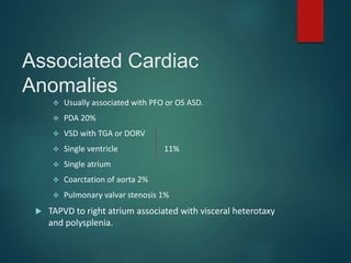 PULMONARY VENOUS ANOMALIES by Dr reyaz fayaz | PPTX
