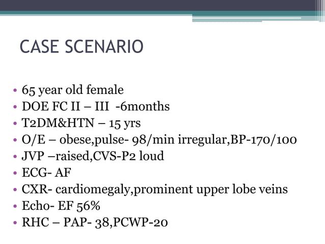 Pulmonary venous hypertension stages & skiagraphic changes | PPT