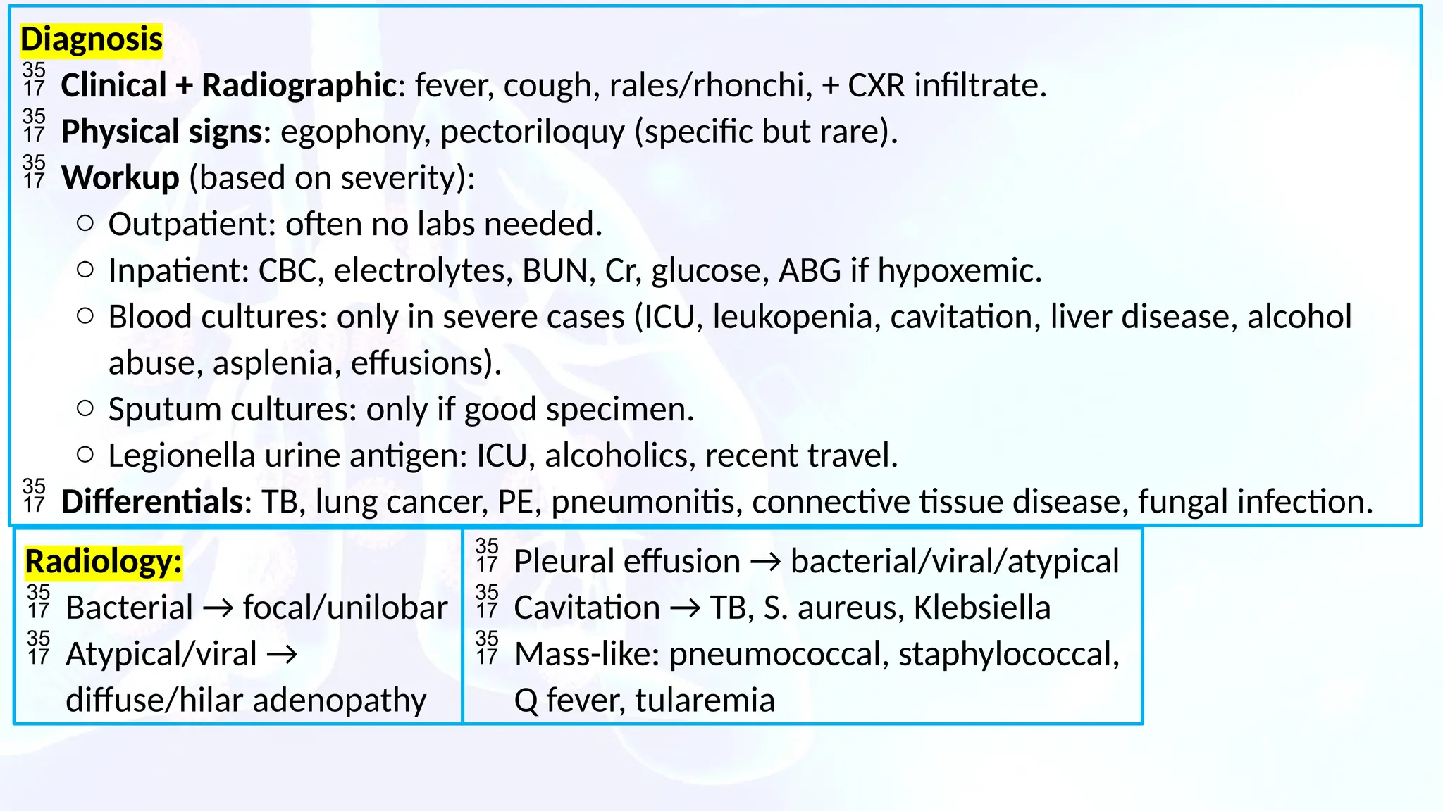 pulmonary topic - asthma, pneumonia,status asthematicus ,acute ...