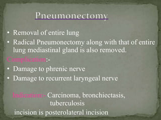 Pulmonery surgery | PPTX