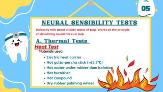 Pulpal diagnostic methods used in Dentistry | PDF