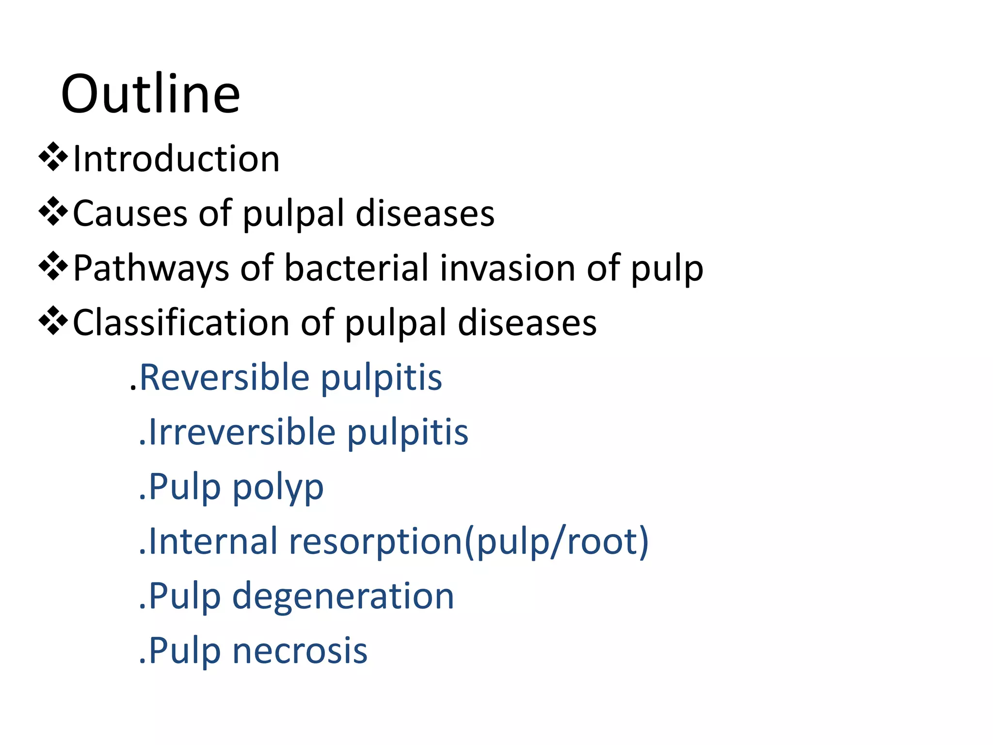 Pulpal diseases | PPTX
