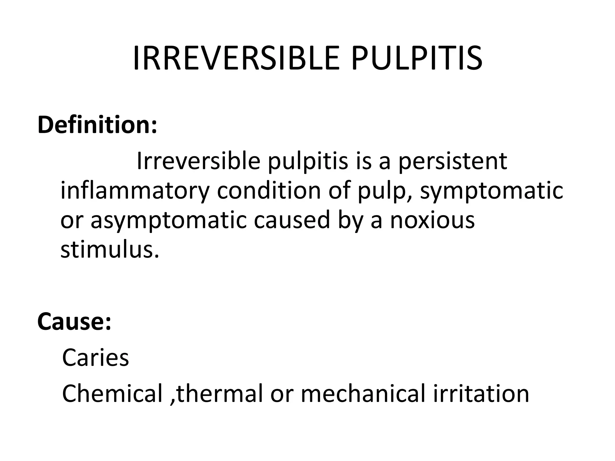 Pulpal diseases | PPTX