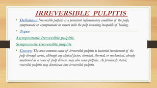 Pulpal diseases in Dental, Cons .pptx
