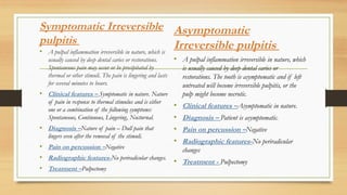 Pulpal diseases in Dental, Cons .pptx
