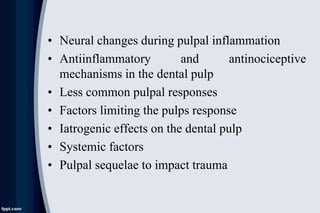 Pulpal pahology | PPTX