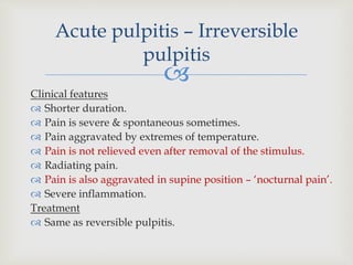 Pulpal & periapical diseases | PPTX