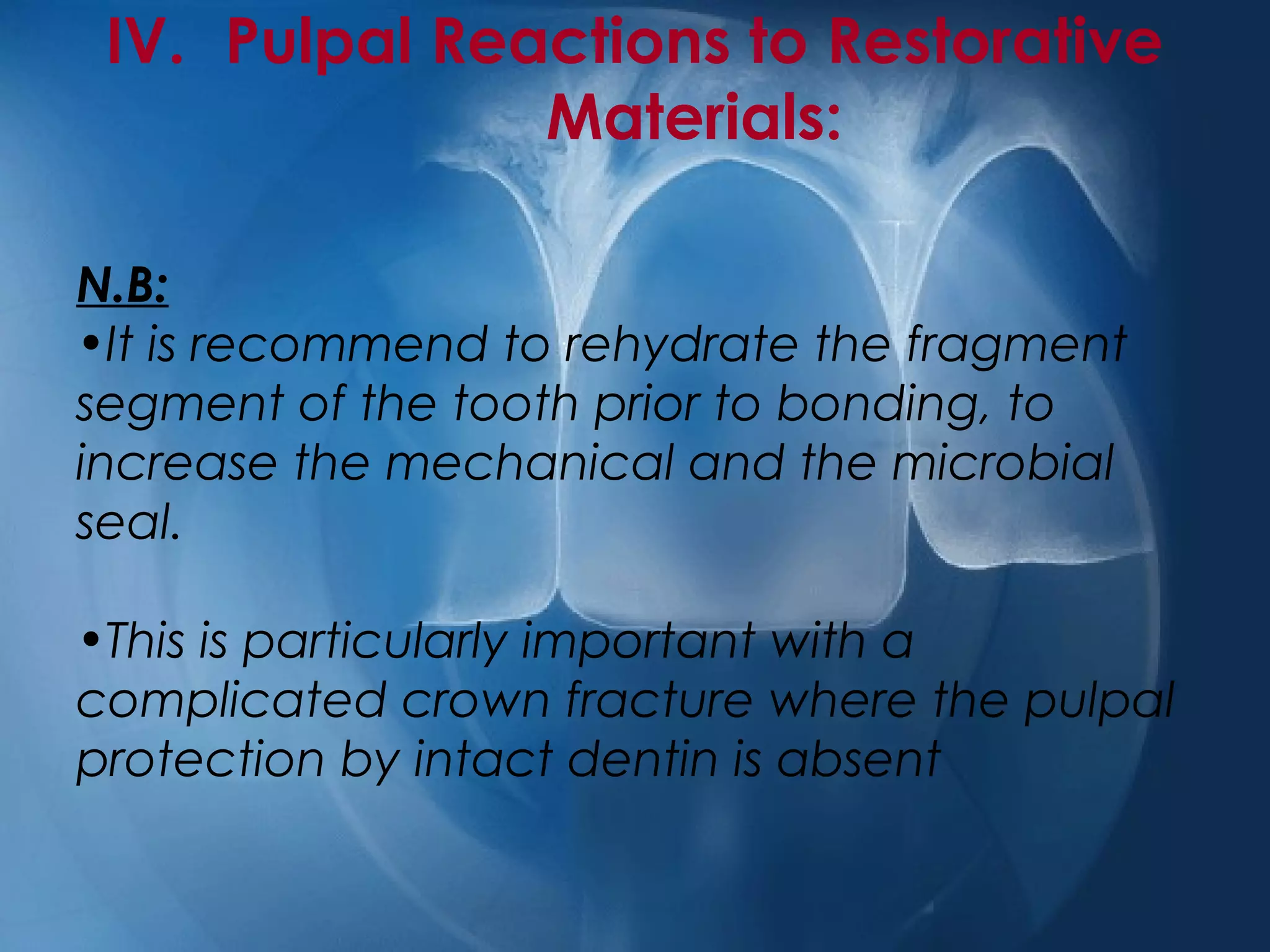 Pulpal reactions to caries and dental procedures | PPT