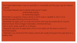Pulpal Response To Dental Caries | PPTX