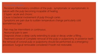 Pulpal Response To Dental Caries | PPTX