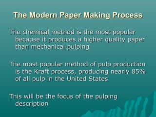 Pulp and paper | PPT