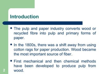 Pulp and Paper industry | PPT