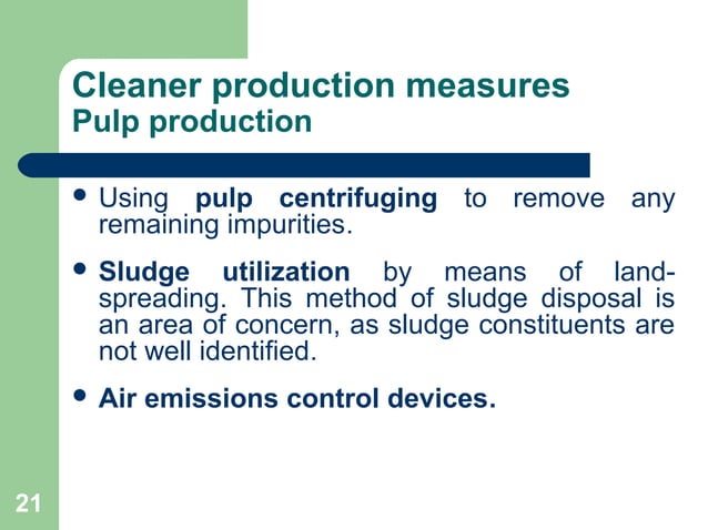 Pulp and Paper industry