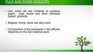 Pulp and paper industry (waste management) | PPTX