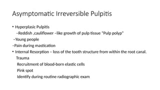 pulp and periapical condition indications and contraintraindicatins.pptx
