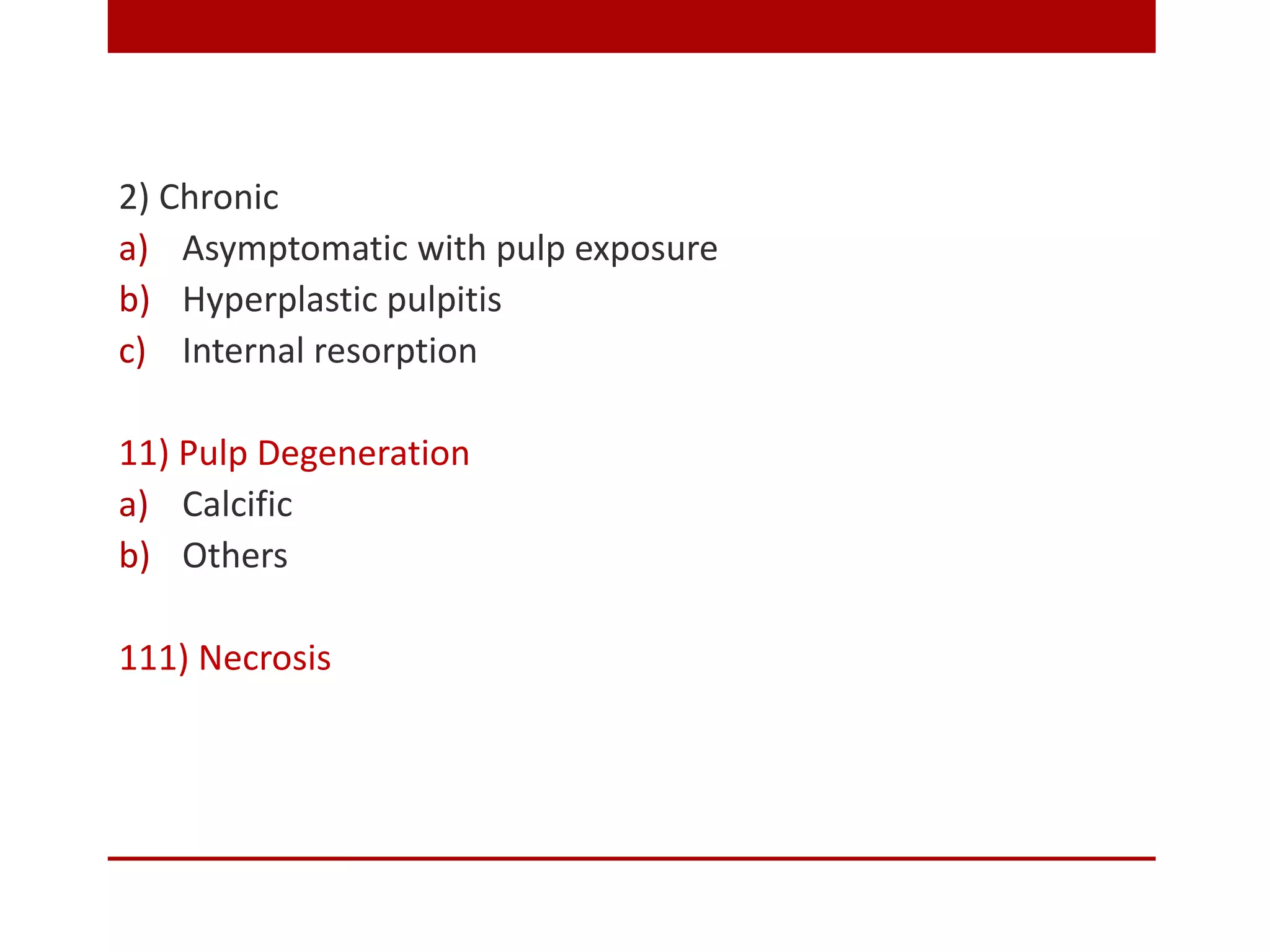 PULP AND PERIAPICAL LESIONS OF THE TOOTH ppt | PPTX