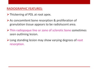 PULP AND PERIAPICAL LESIONS OF THE TOOTH ppt | PPTX