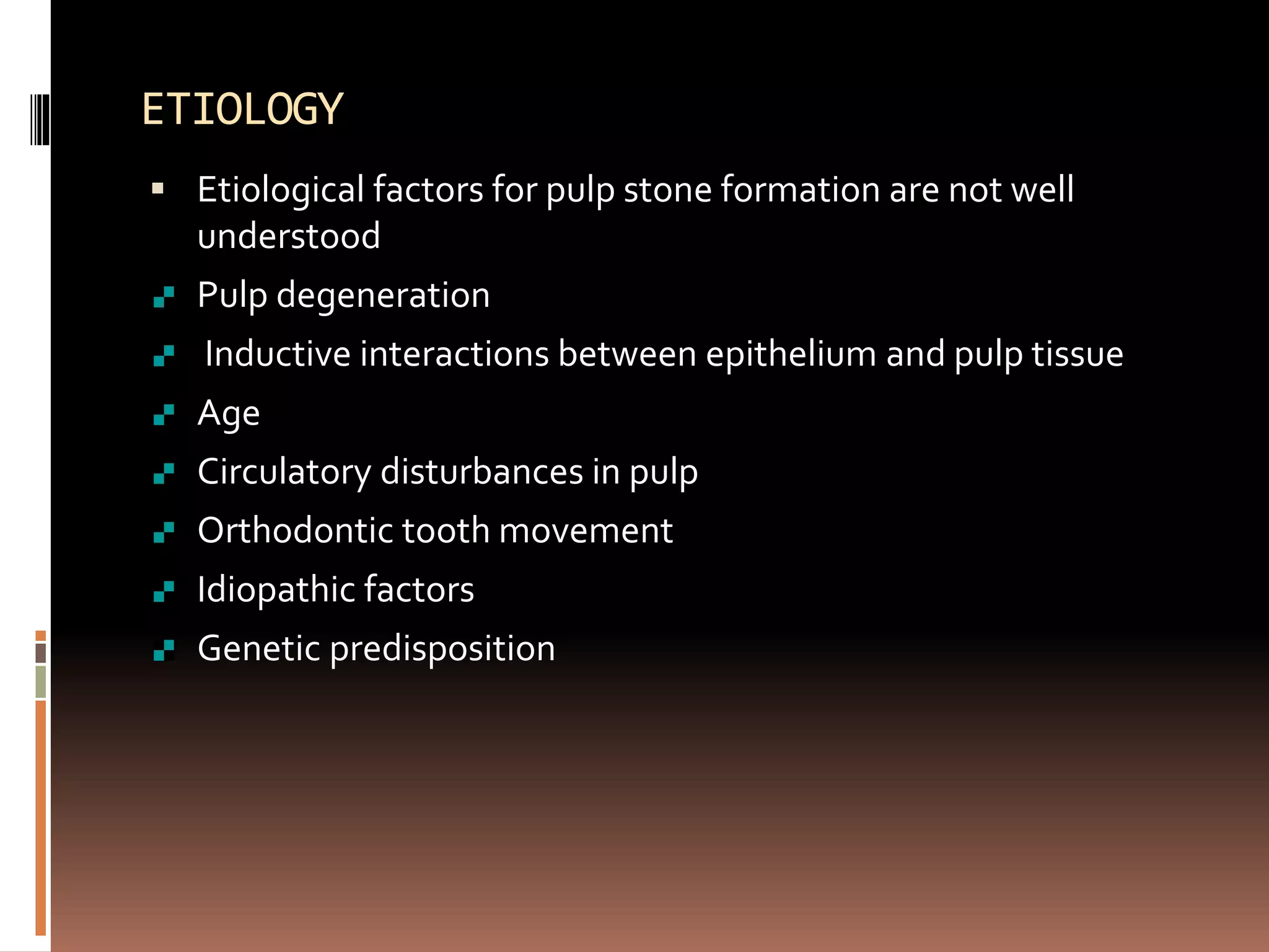 Pulp calcification | PPTX
