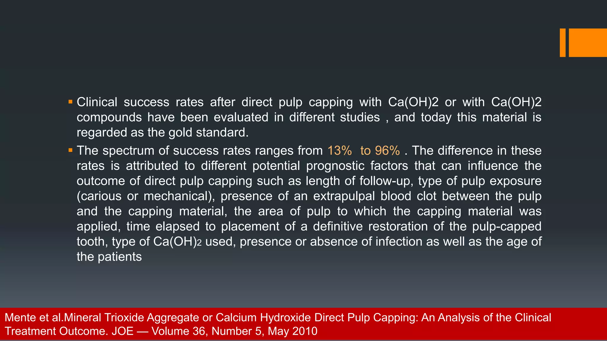 Pulp capping agents | PPTX