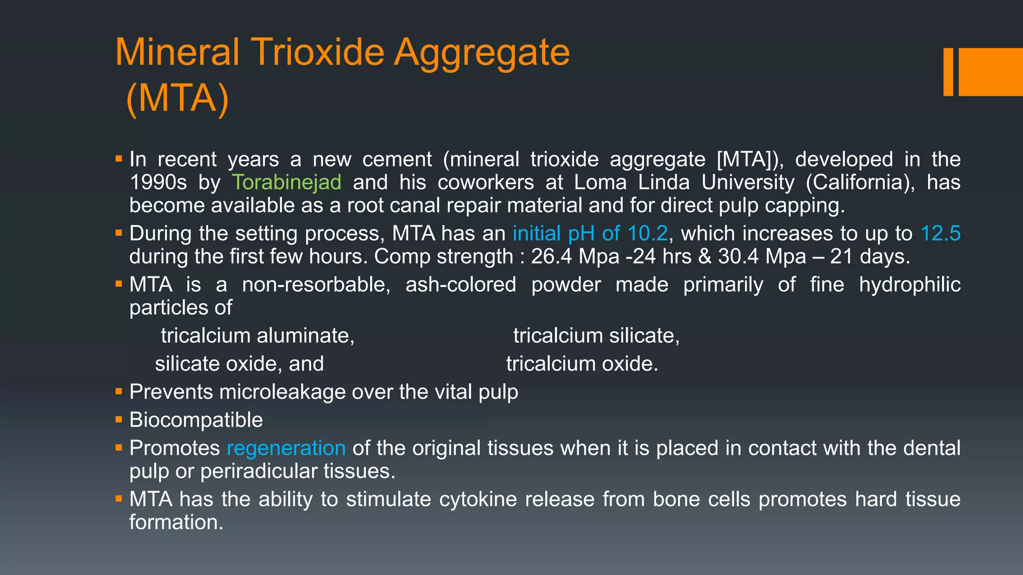 Pulp capping agents | PPTX