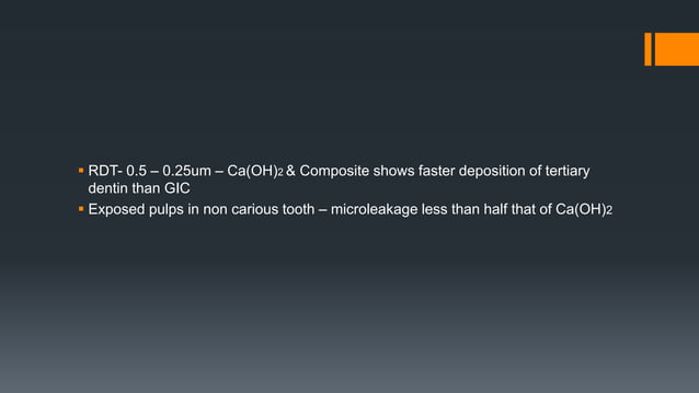Pulp capping agents | PPTX | Dental Health | Diseases and Conditions
