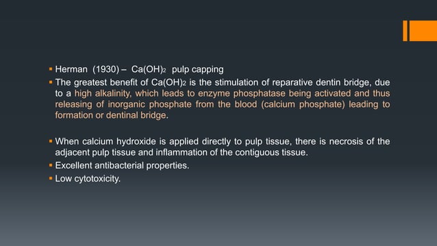 Pulp capping agents | PPTX | Dental Health | Diseases and Conditions
