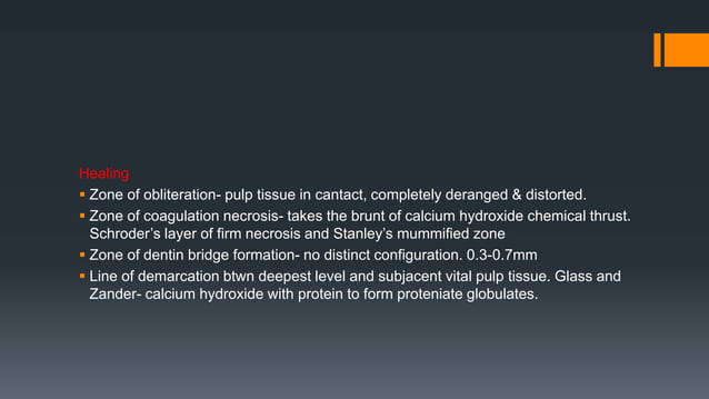 Pulp capping agents | PPTX | Dental Health | Diseases and Conditions
