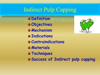 Pulp capping and pulp capping agents | PPT