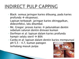 Pulp capping fix | PPTX