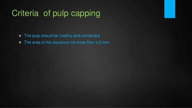 Pulp capping material