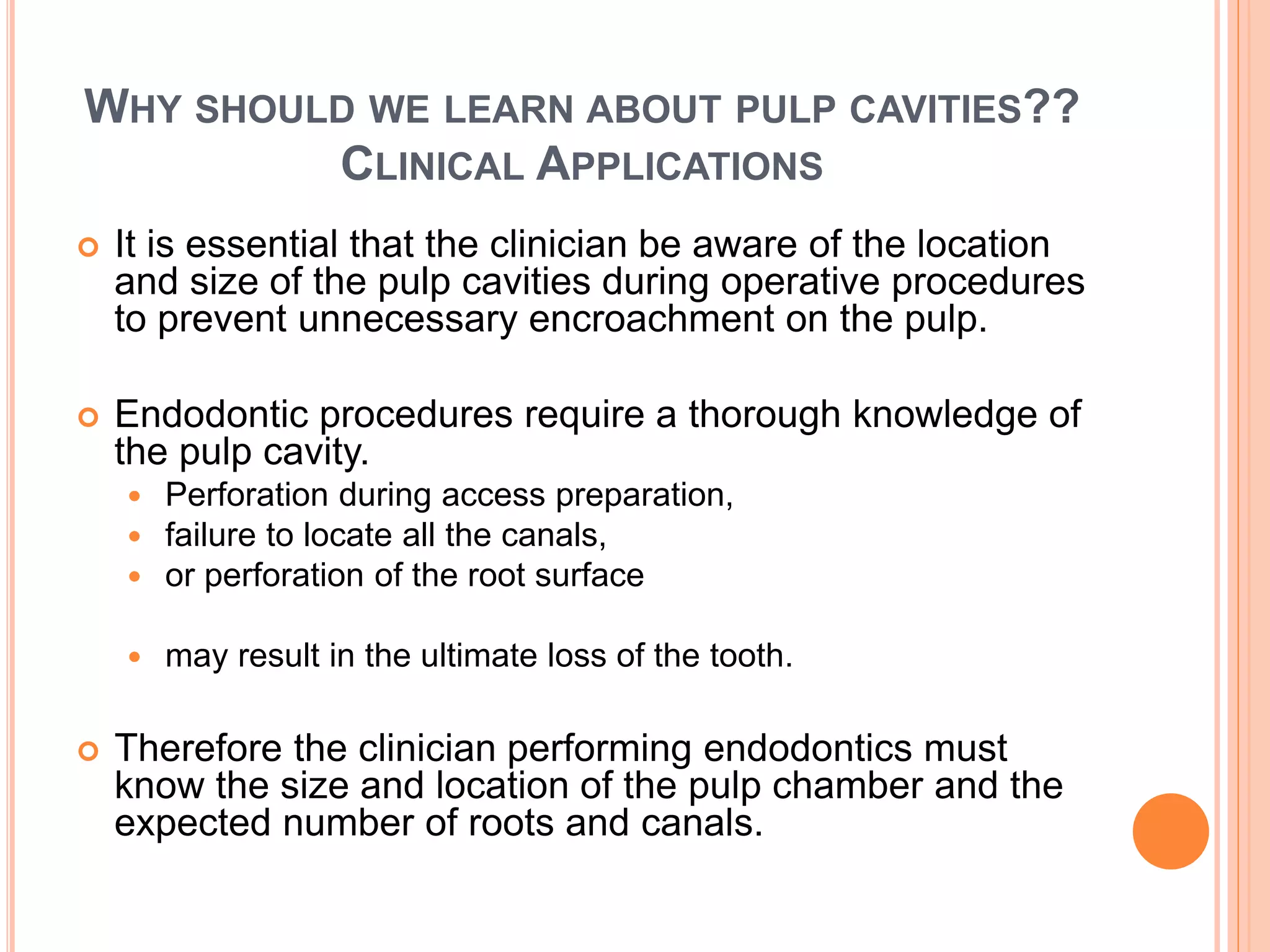 Pulp cavities | PPTX