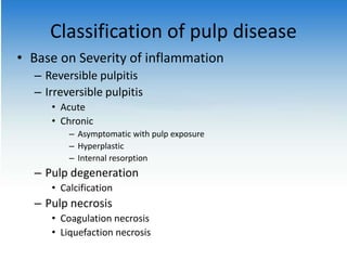 Pulp diseases | PPTX