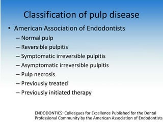 Pulp diseases | PPTX