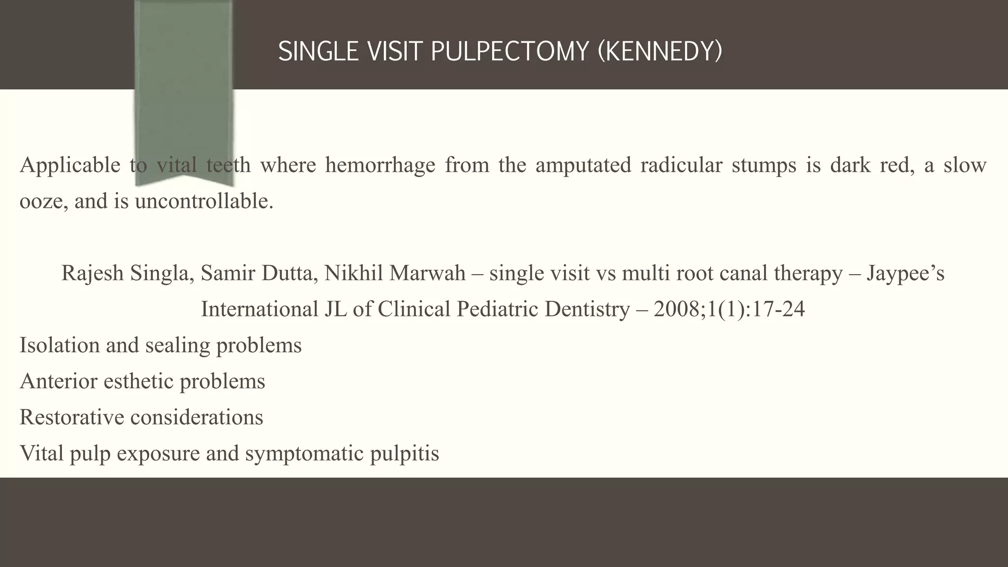 Pulpectomy | PPTX