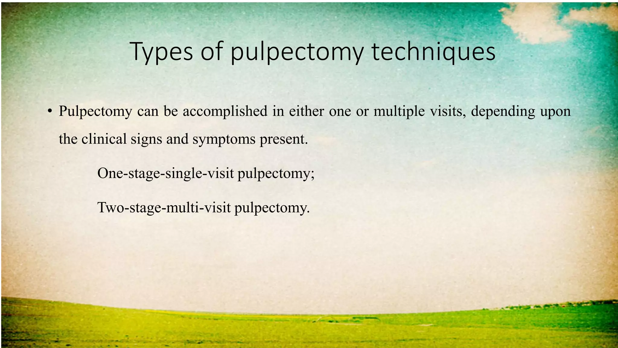 Pulpectomy copy | PPTX