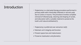 Internship Case Study: Managing a Pulpectomy in a Child with Agenesis ...