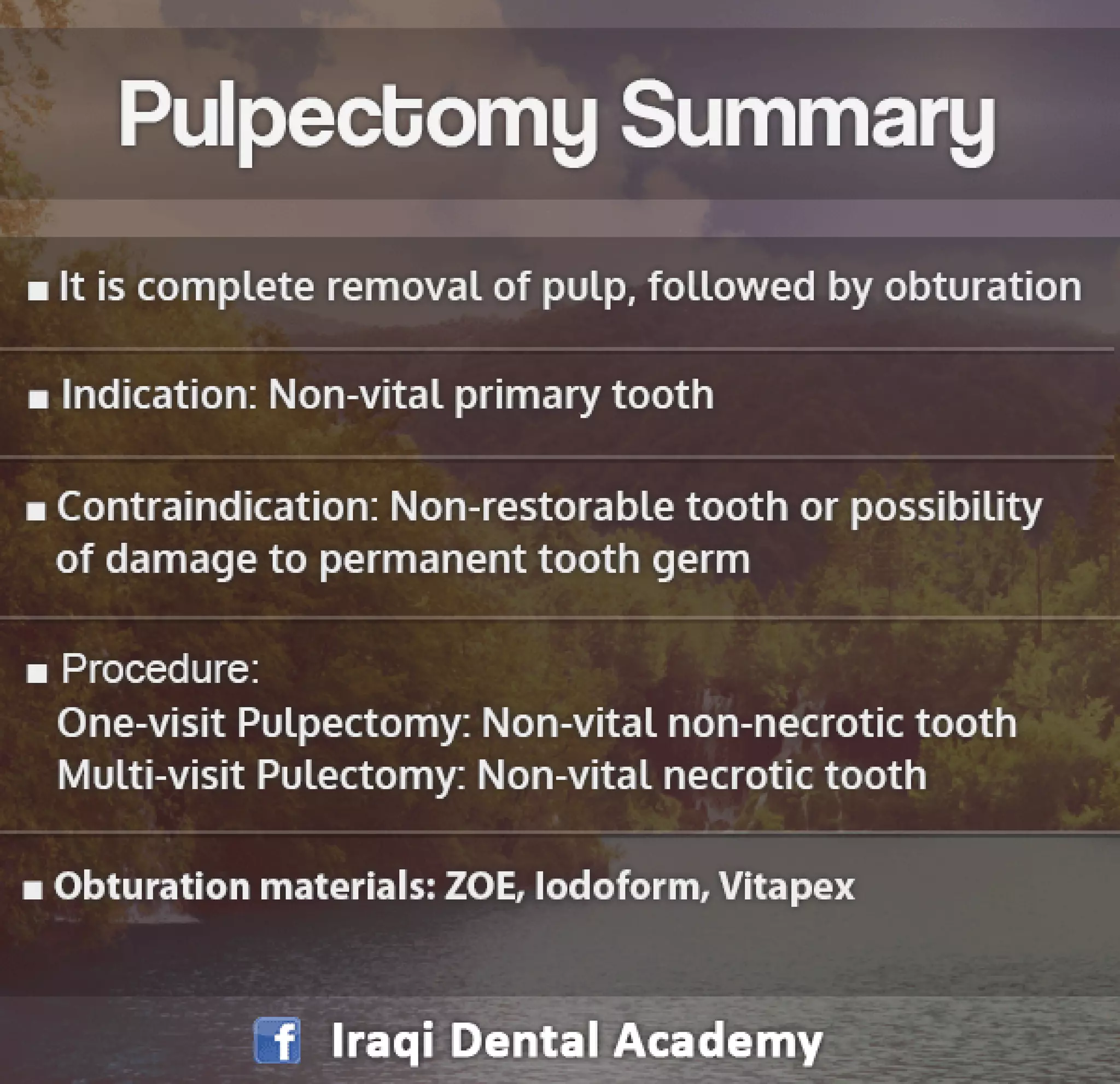 Pulpectomy Procedure Explained in brief | PDF
